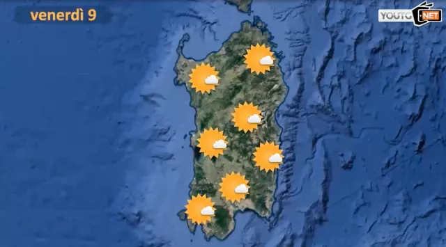 YouTG.NET - Aria più fresca e maestrale attesi nel weekend in Sardegna YouTG.NET - Aria più fresca e maestrale attesi nel weekend in Sardegna