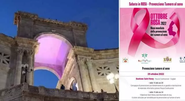 YouTG.NET - Cagliari, il Bastione si illumina di rosa per il mese della ... YouTG.NET - Cagliari, il Bastione si illumina di rosa per il mese della ...